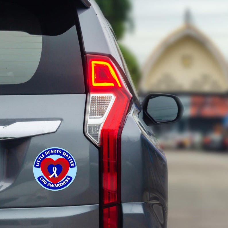 CHD Awareness Car Decal, Little Hearts Matter Congenital Heart Disease ...