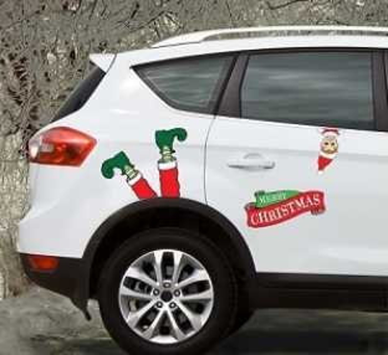 Elf Santa's Little Helper Legs Automotive Christmas Decor Magnet, 10 ...