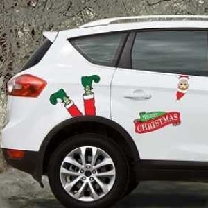 Elf Santa's Little Helper Legs Automotive Christmas Decor Magnet, 10 ...