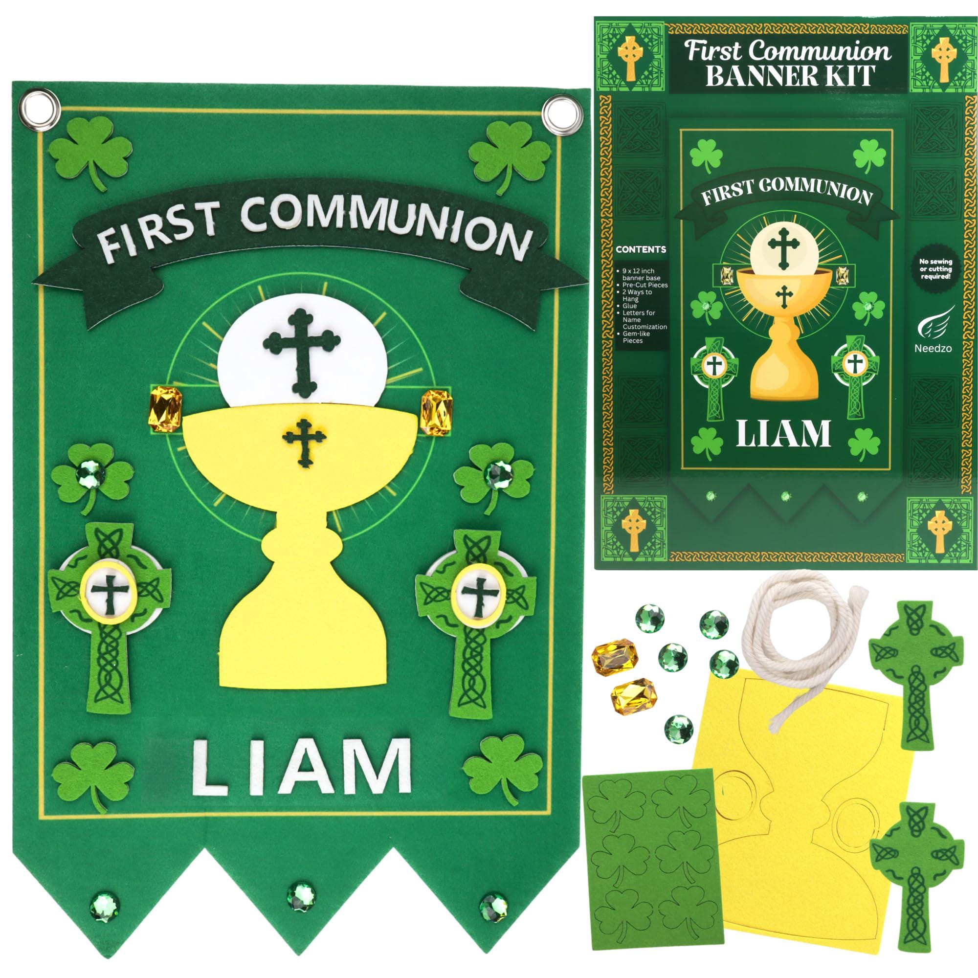First Communion Felt Banner Kit Irish Catholic, Church and Sunday ...