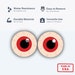 Red Blood Shot Eyeball Magnets, Halloween Magnetic Decorations for ...