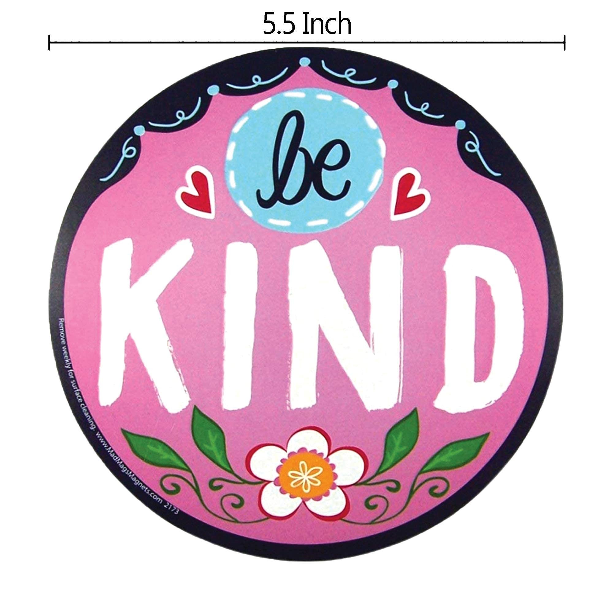 Pink Be Kind Magnet for Cars, Lockers, Garage Doors, Refrigerators ...