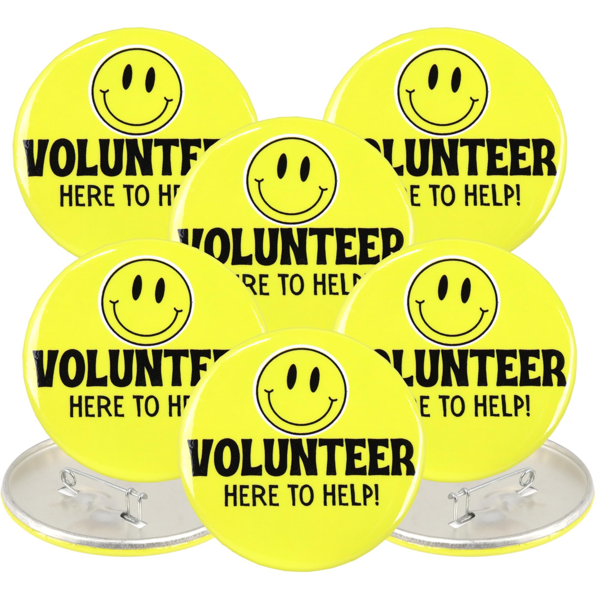 Buttons for Volunteers, Teachers, and Customer Service Employees, Ask ...