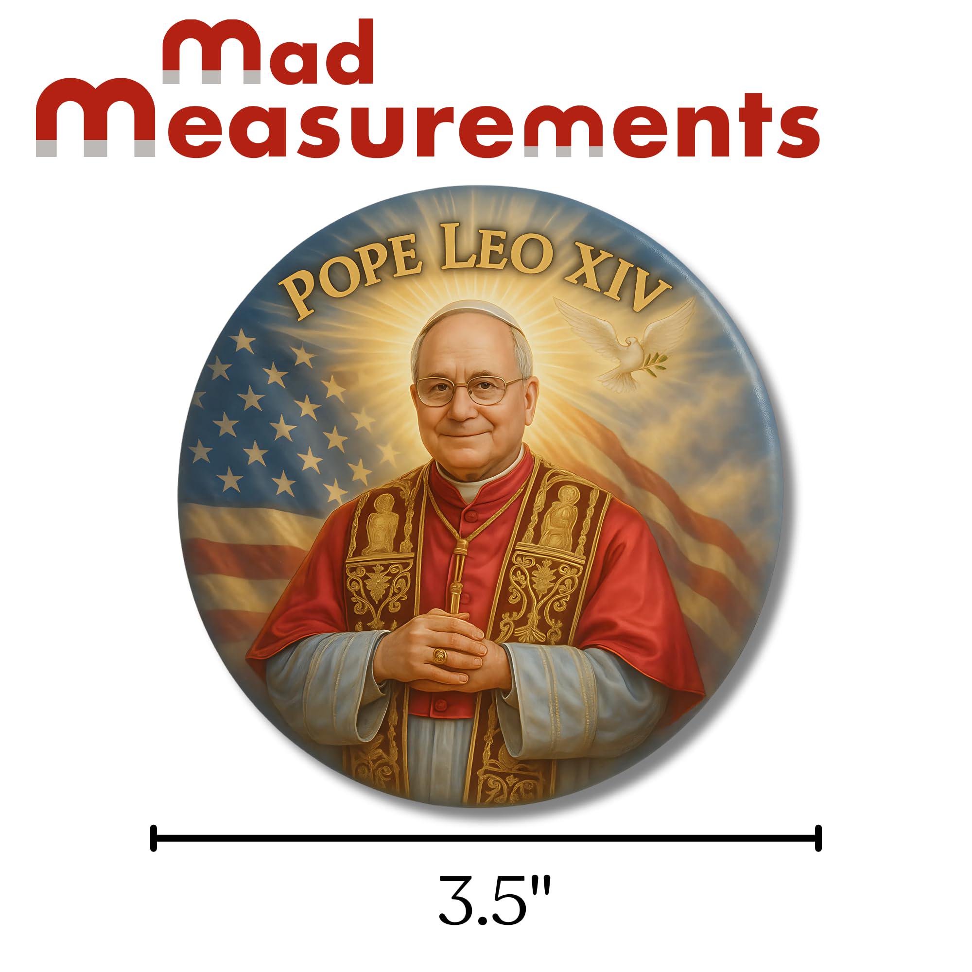 New Pope Leo XIV Divine Portrait Magnets, Religious Magnetic Accessory ...