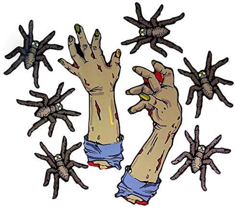 Halloween Decorations Scare Kit With Creepy Spiders and Realistic ...