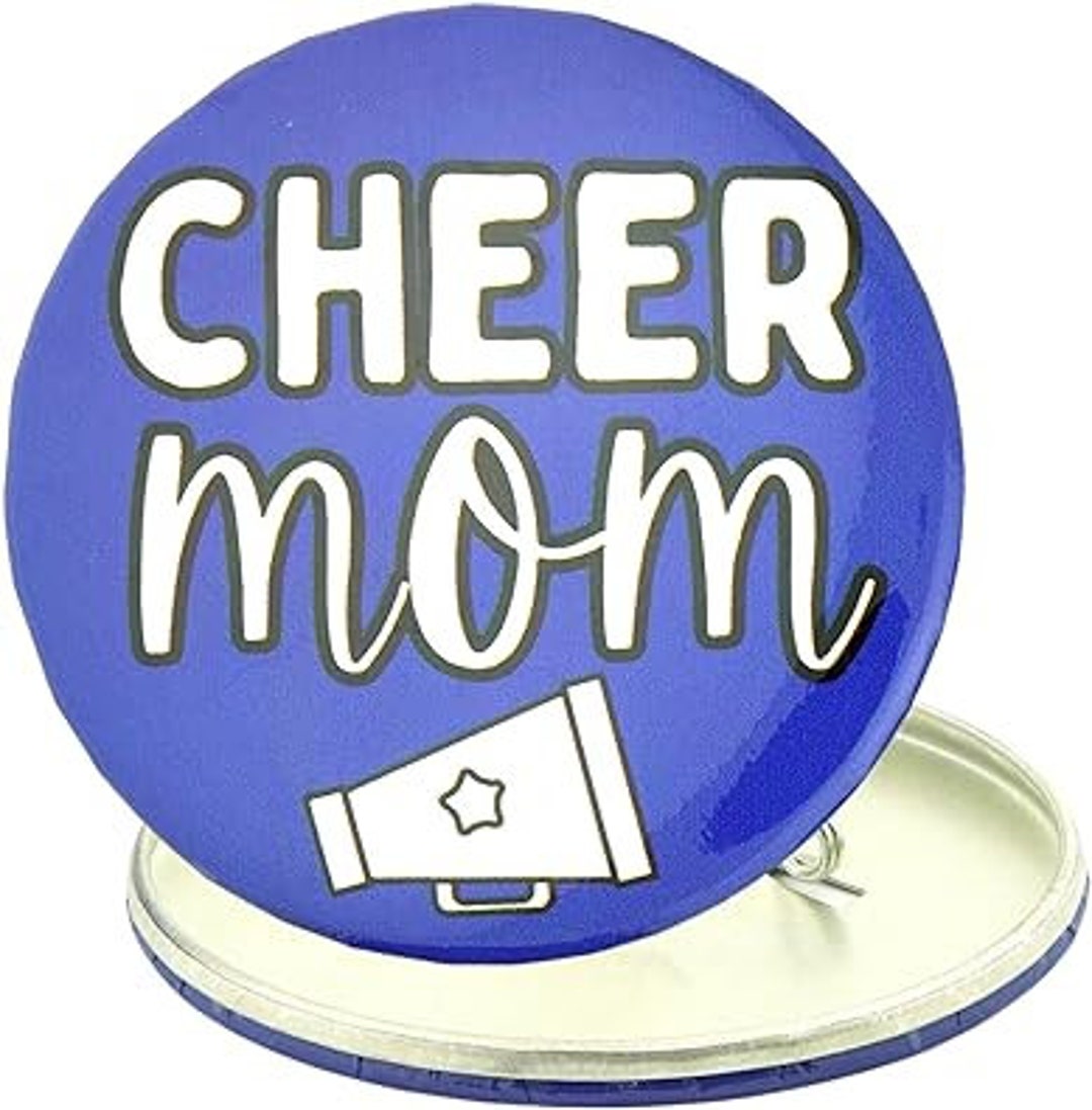 Cheer Mom Button, Trendy Spirit Wear for Mothers, Ideal for ...