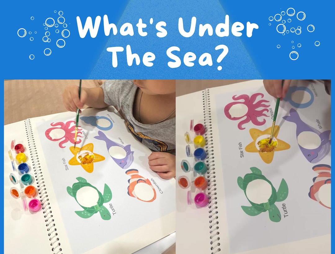 Ocean Animal Color Matching Worksheet |sea Life Coloring by Example ...
