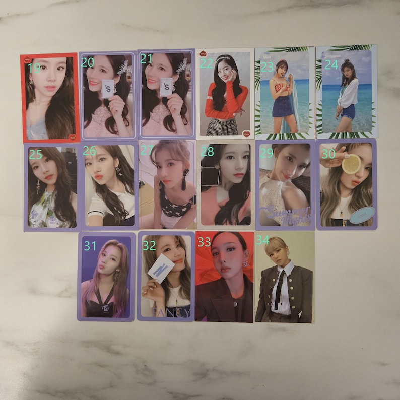 TWICE *OFFICIAL* PHOTOCARDS - Etsy