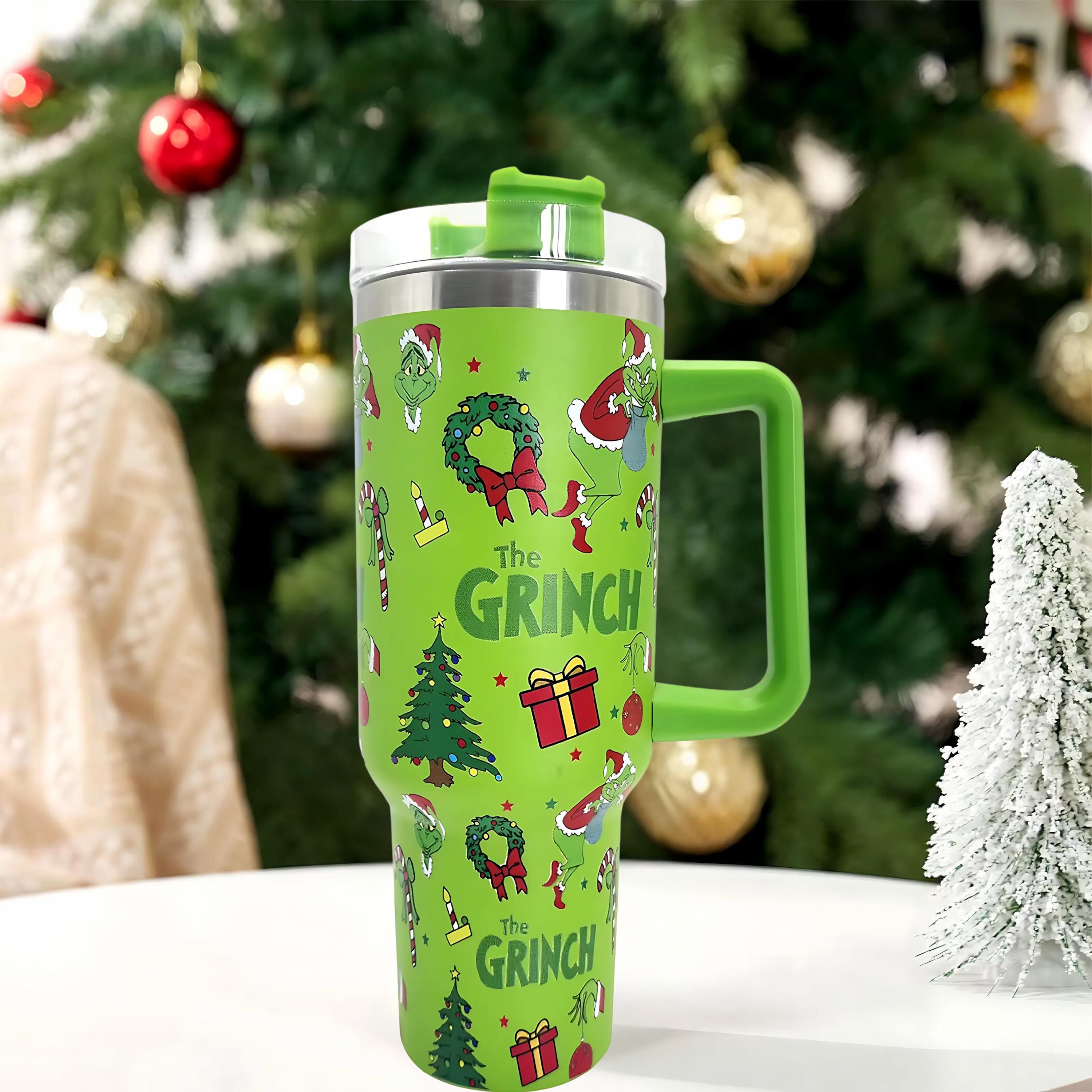 Grinch Christmas Tumbler: 40oz Insulated Travel Mug - Etsy