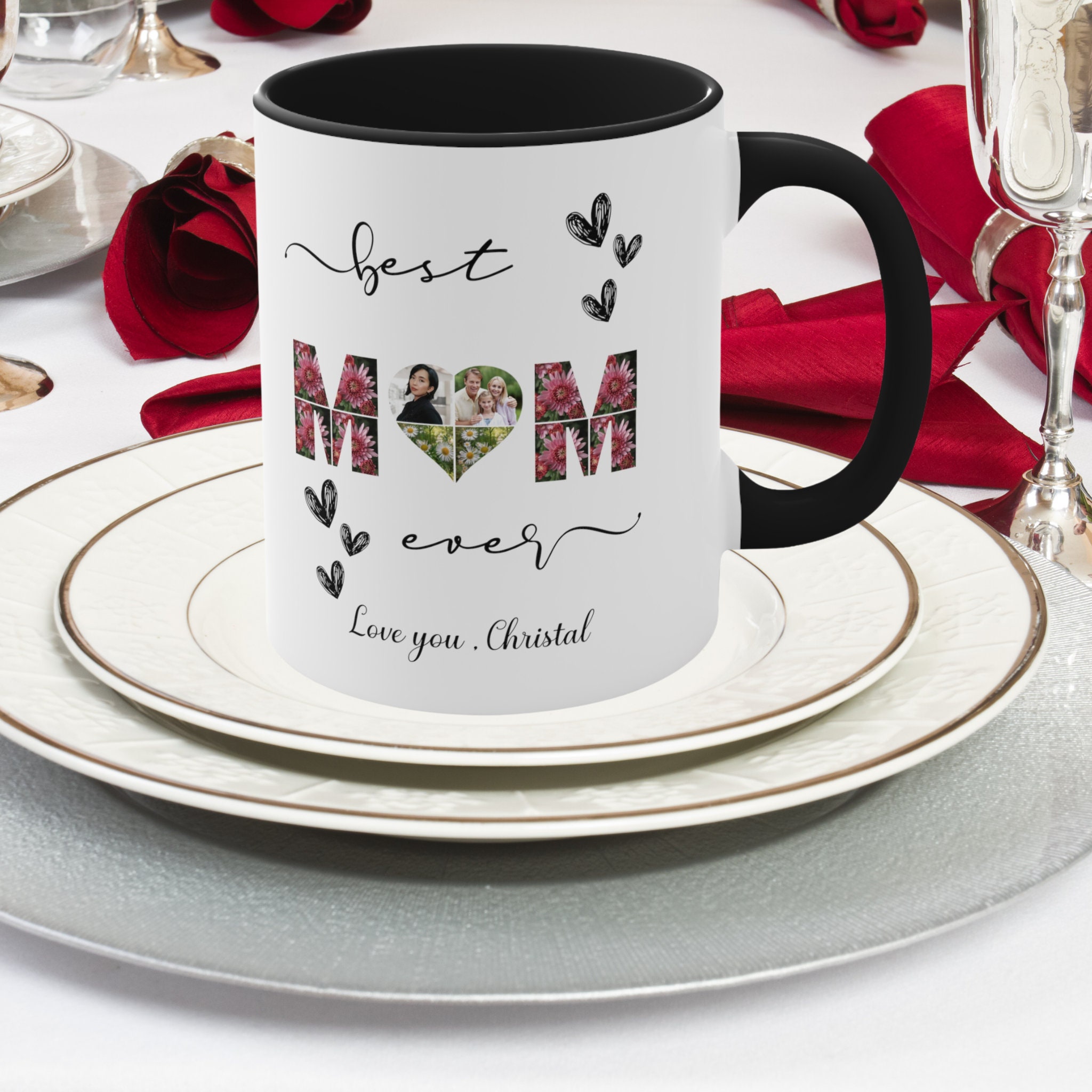 Custom Photo Mug Mom Gift, Best Mom Ever Picture Mug, Personalized ...