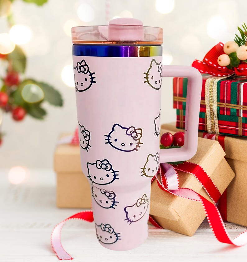 Hello Kitty Laser Engraved Rainbow Stainless Steel Tumbler - Etsy