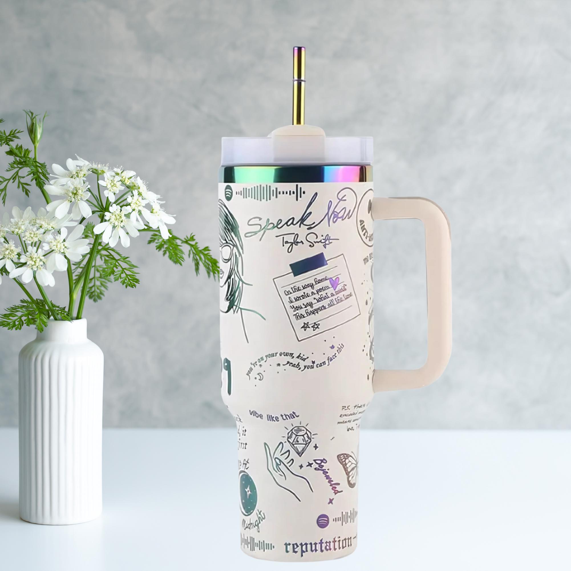 Engraved Pop Music Tumbler: 40oz Stainless Steel Lover Gift - Etsy