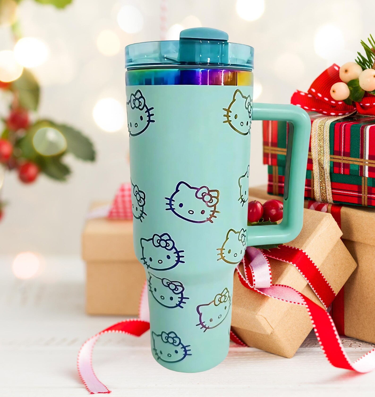 Hello Kitty Laser Engraved Rainbow Stainless Steel Tumbler - Etsy