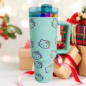 Hello Kitty Laser Engraved Rainbow Stainless Steel Tumbler - Etsy