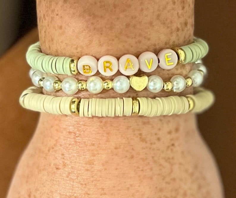 Clay Beaded Bracelet Stacks - Etsy
