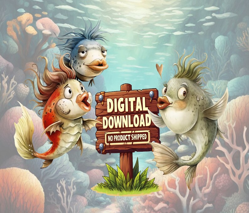 20 Transparent Background Funny Kissy Face Fish Clip Art, PNG 300 Dpi ...