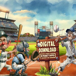 Funny Grandpa Baseball PNG Clipart: 20 Old Man Graphics Transparent ...