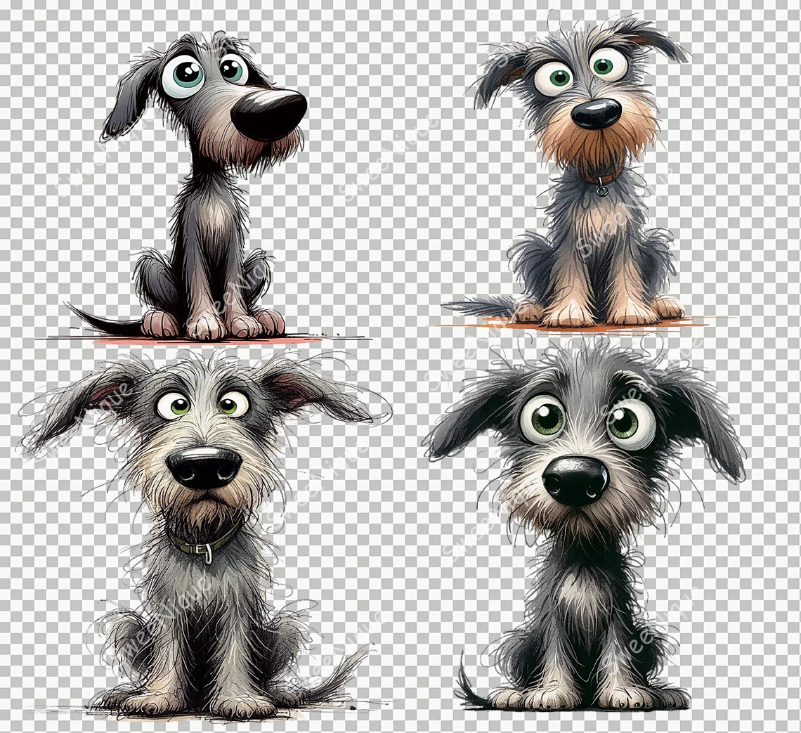 20 Transparent Background Funny Crazy Dogs Clip Art, PNG 300 Dpi High ...