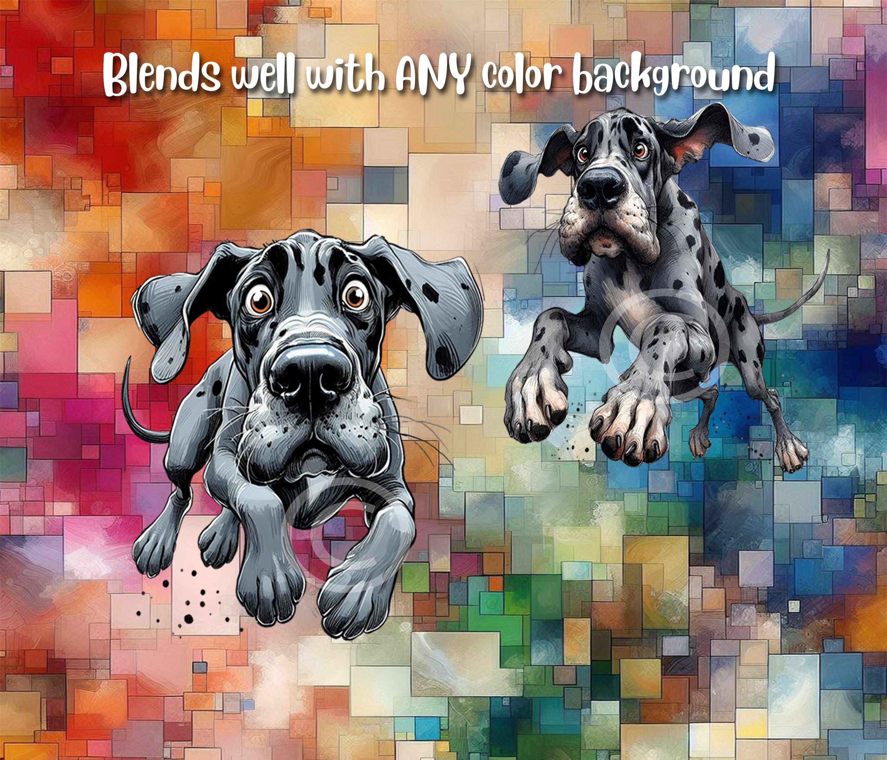 24 Transparent Background Funny Zoomie Dogs Clip Art, PNG 300 Dpi High ...