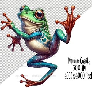 20 Transparent Background Funny Crazy Frogs Clip Art, PNG 300 Dpi High ...