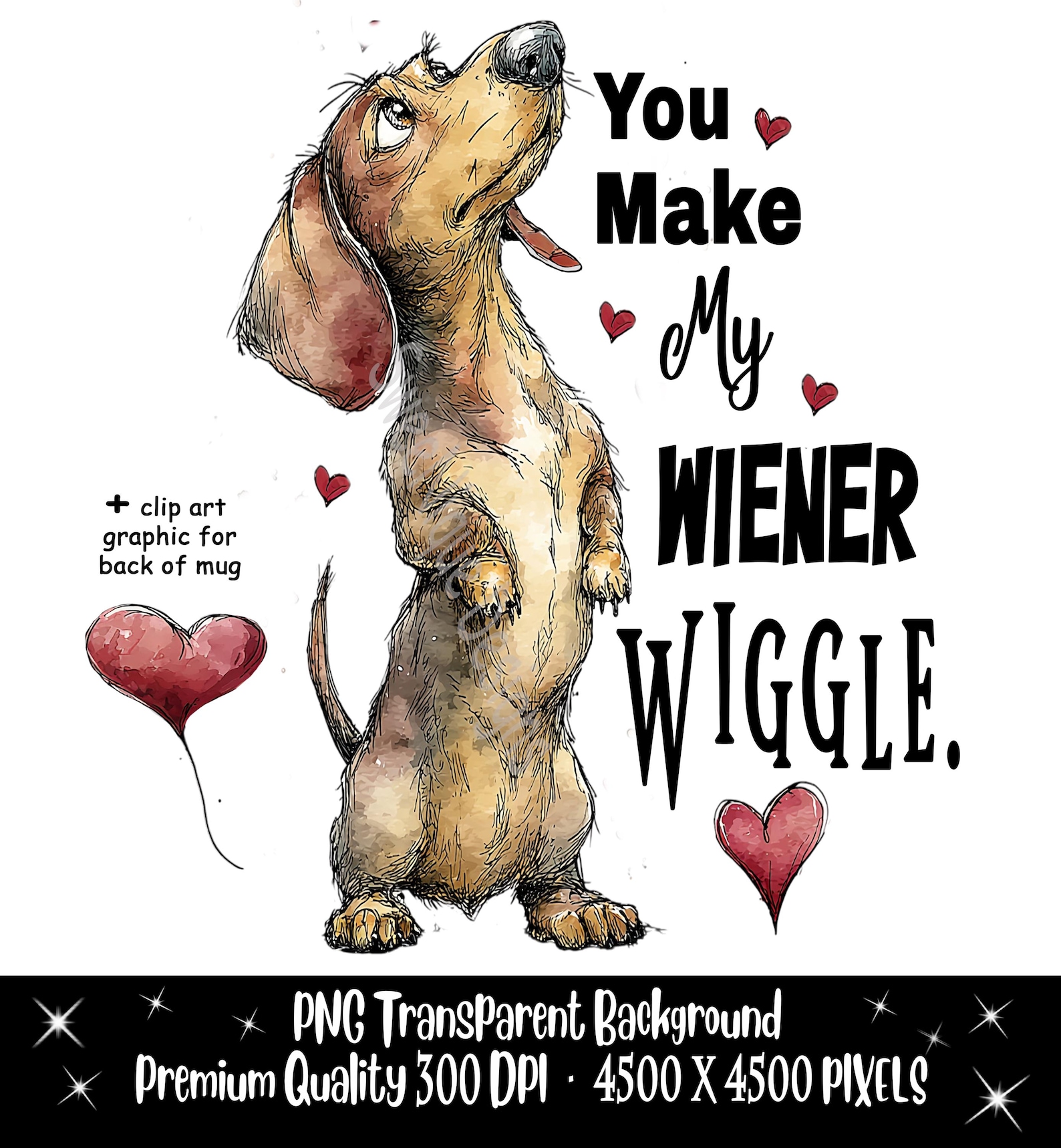 Dachshund Dog Wiener Wiggle PNG Clipart: Tshirt Sassy Quote Graphic ...