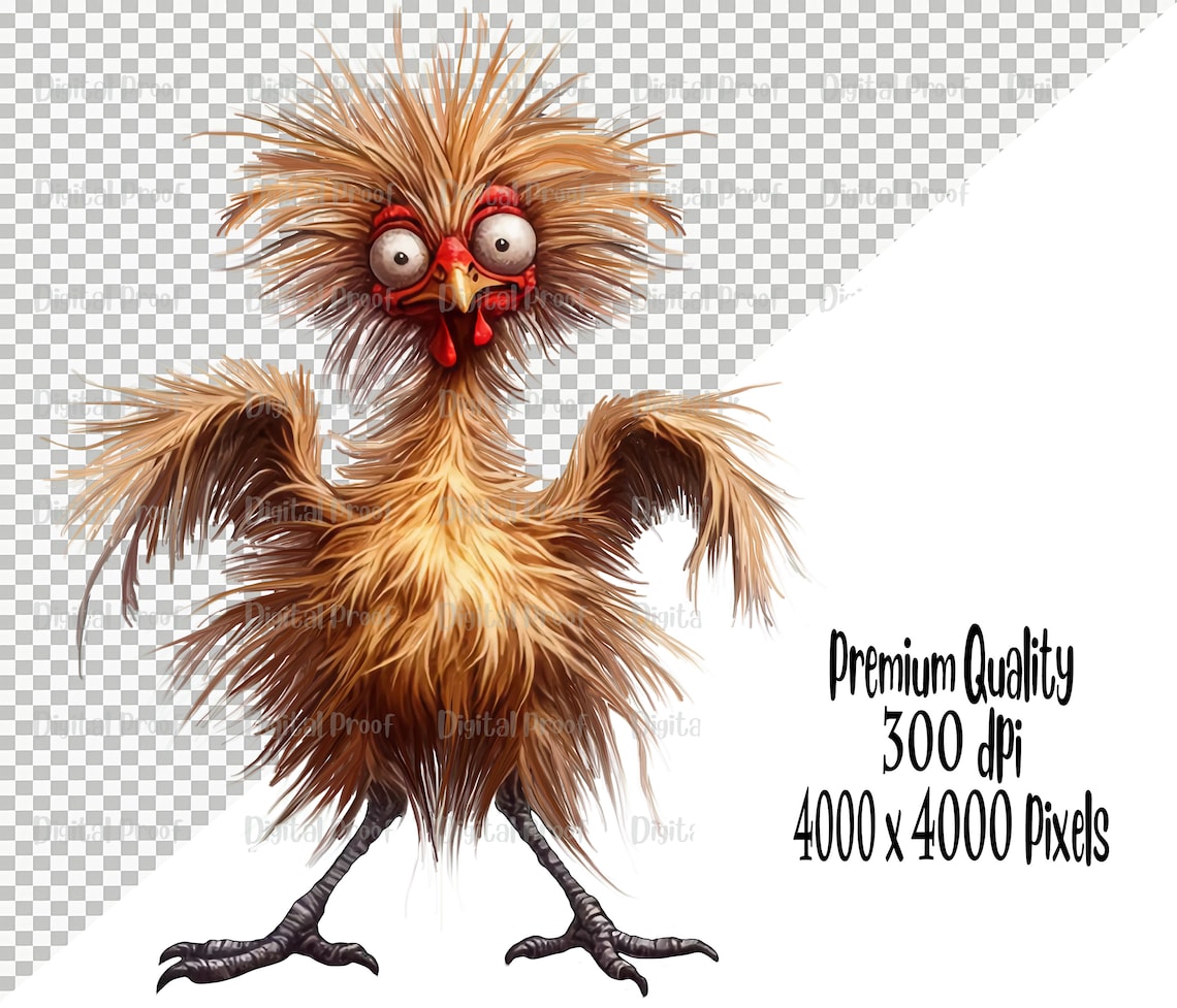 22 Transparent Background Funny Sassy Chickens Clip Art, PNG 300 Dpi ...