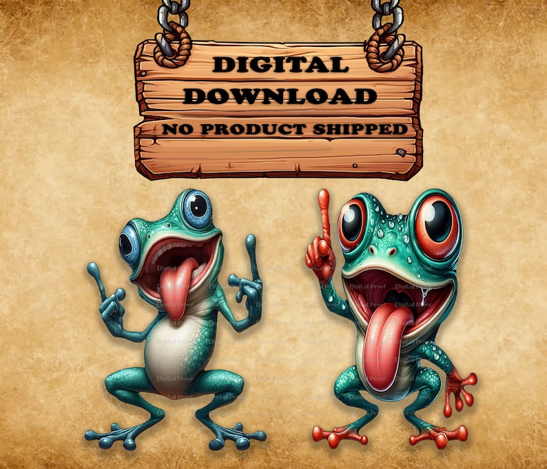 20 Transparent Background Funny Crazy Frogs Clip Art, PNG 300 Dpi High ...