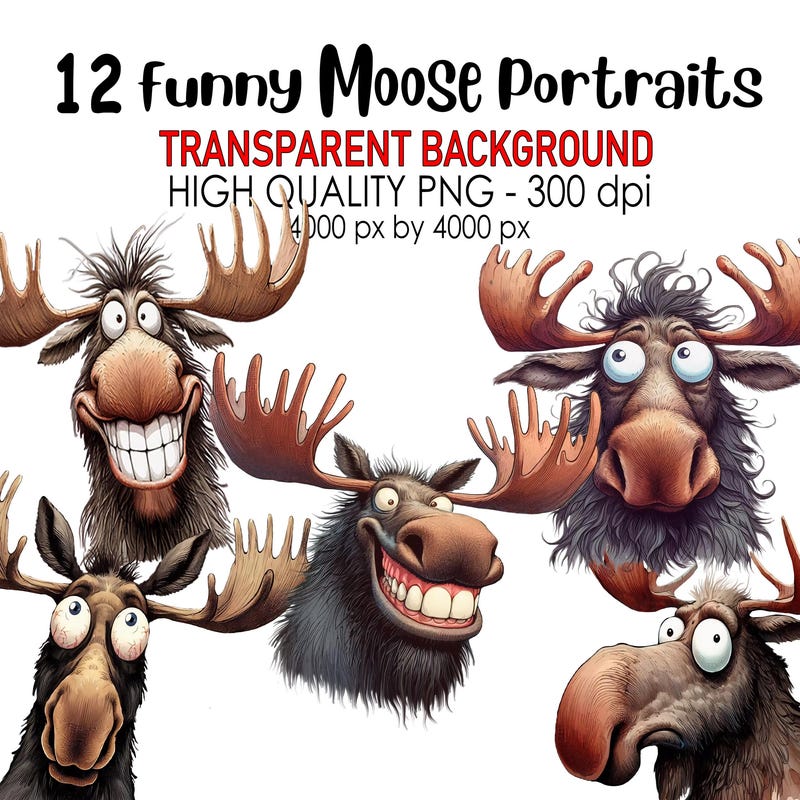 Moose Graphic - Etsy