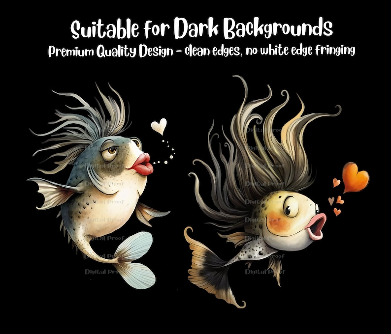 20 Transparent Background Funny Kissy Face Fish Clip Art, PNG 300 Dpi ...