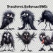 21 Transparent Background Funny Crazy Crows Clip Art, PNG 300 Dpi High ...