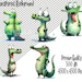 Funny Alligator PNG Clipart: 25 Transparent Background Graphics, Sassy ...