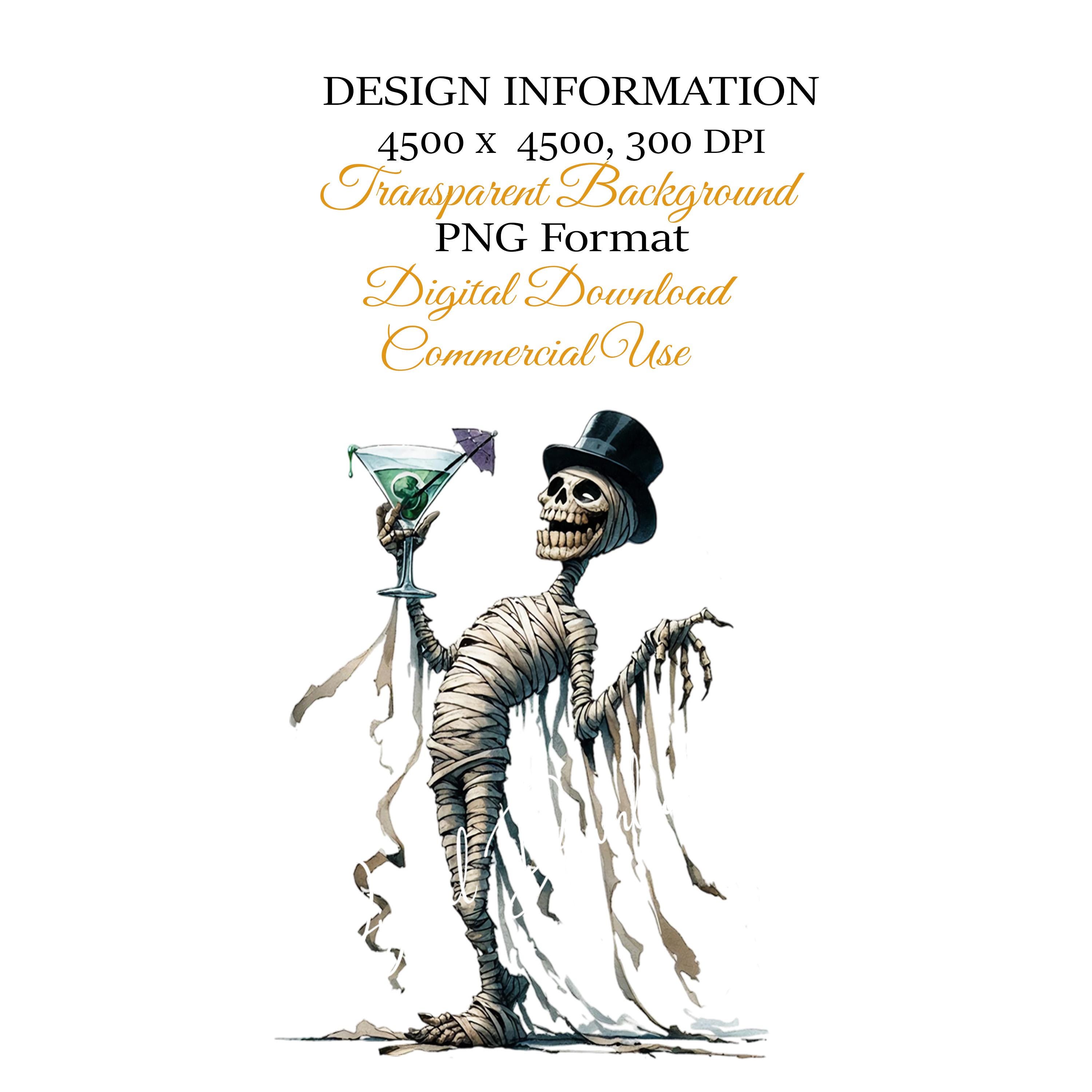 Funny Halloween Clipart: Cute Spooky Mummy Graphics (25 Transparent ...