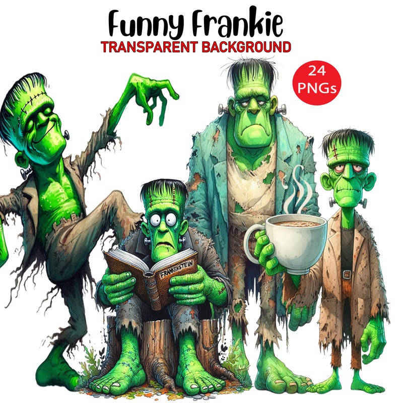 Frankensteins Monster Clip Art - Etsy New Zealand