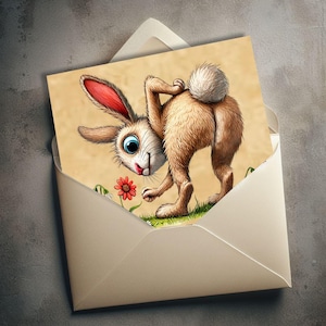 18 Transparent Background Funny Cheeky Bunny Rabbits Clip Art, PNG 300 ...
