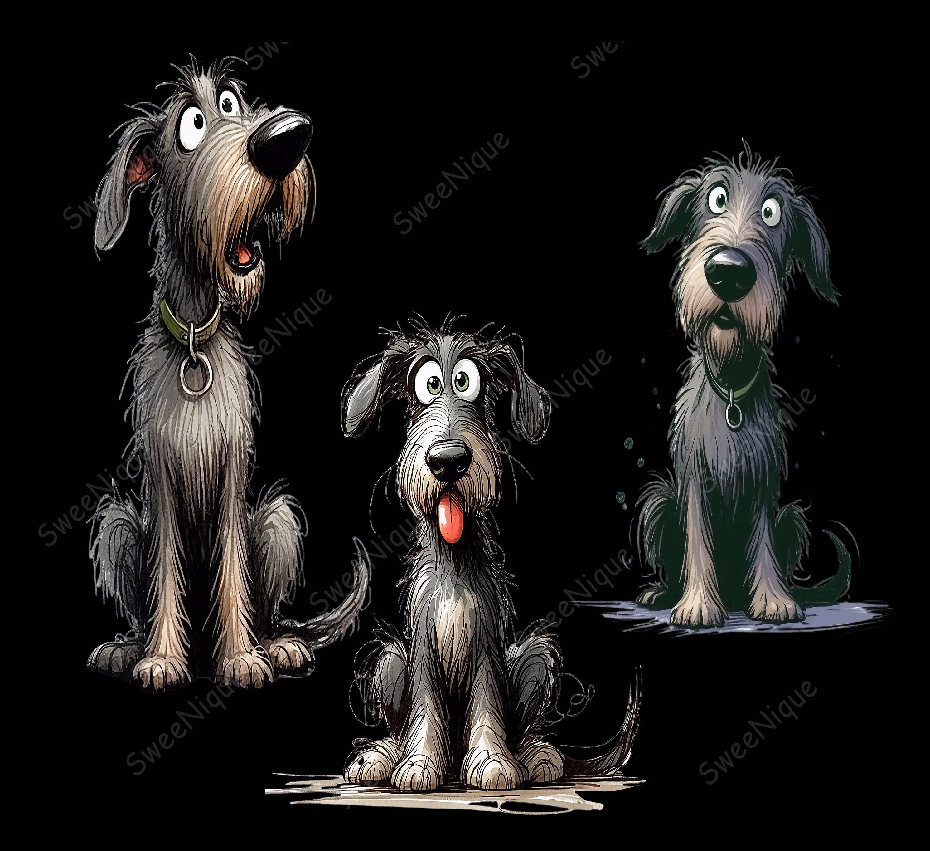 20 Transparent Background Funny Crazy Dogs Clip Art, PNG 300 Dpi High ...