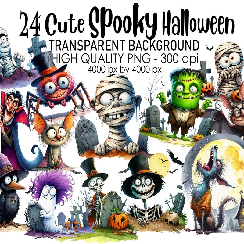 Halloween Clip Art - Etsy
