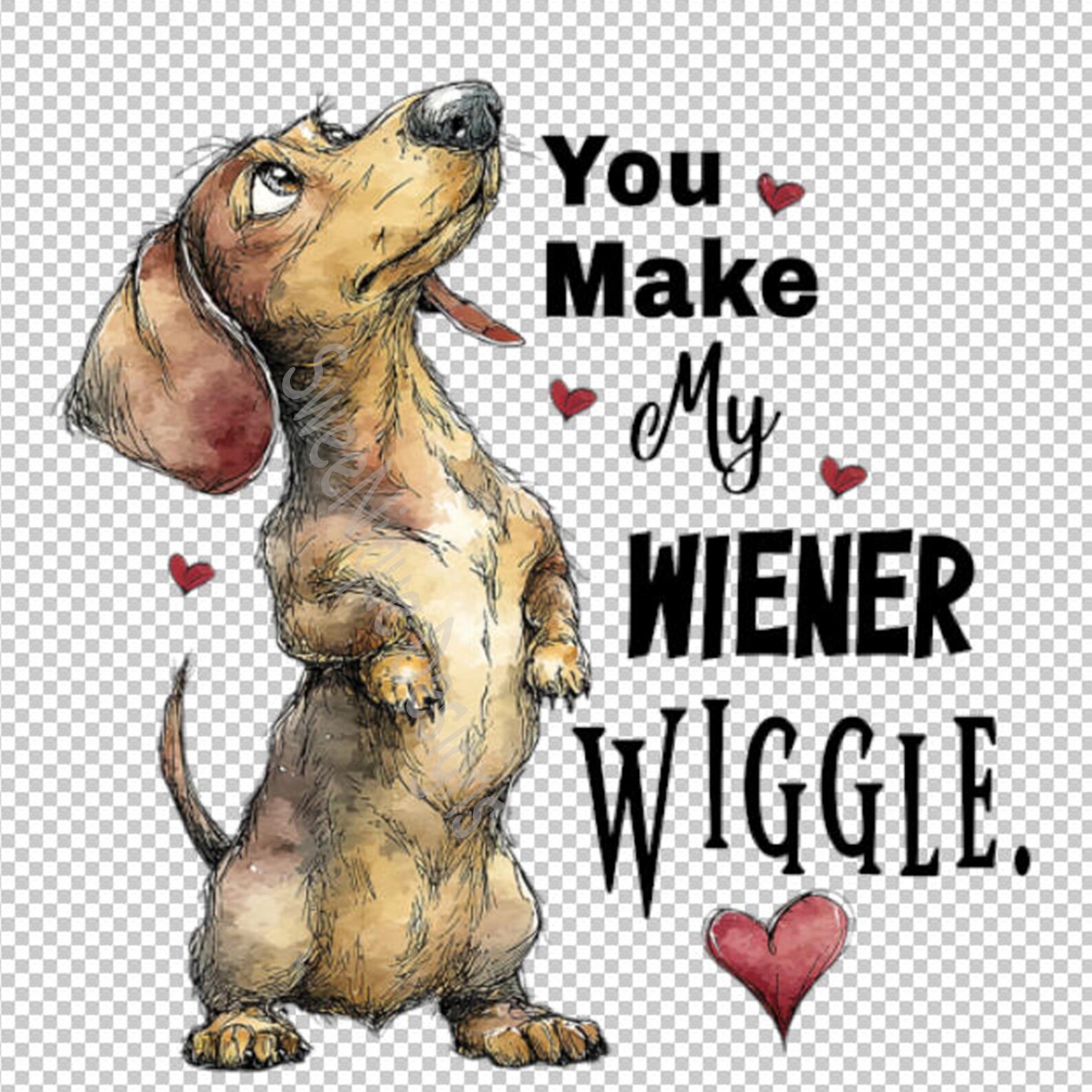 Dachshund Dog Wiener Wiggle PNG Clipart: Tshirt Sassy Quote Graphic ...