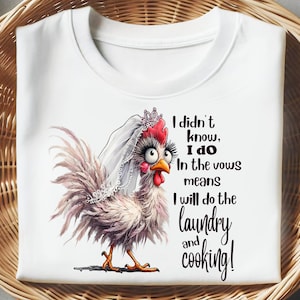 Chicken Bride, Funny Sarcastic Saying Quote Clip Art, Transparent ...