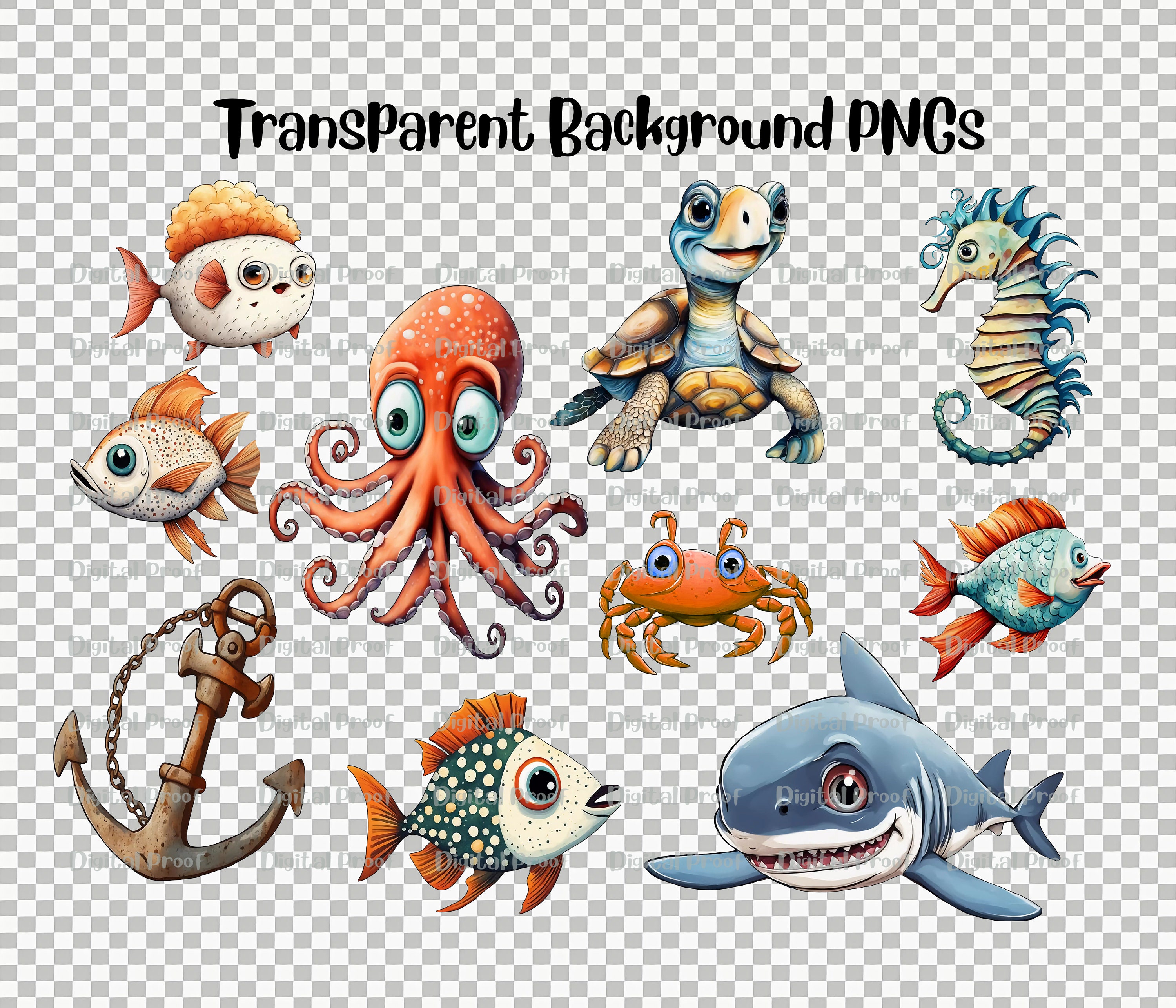 80 Transparent Background Ocean Sea Life Underwater Clip Art, PNG 300 ...