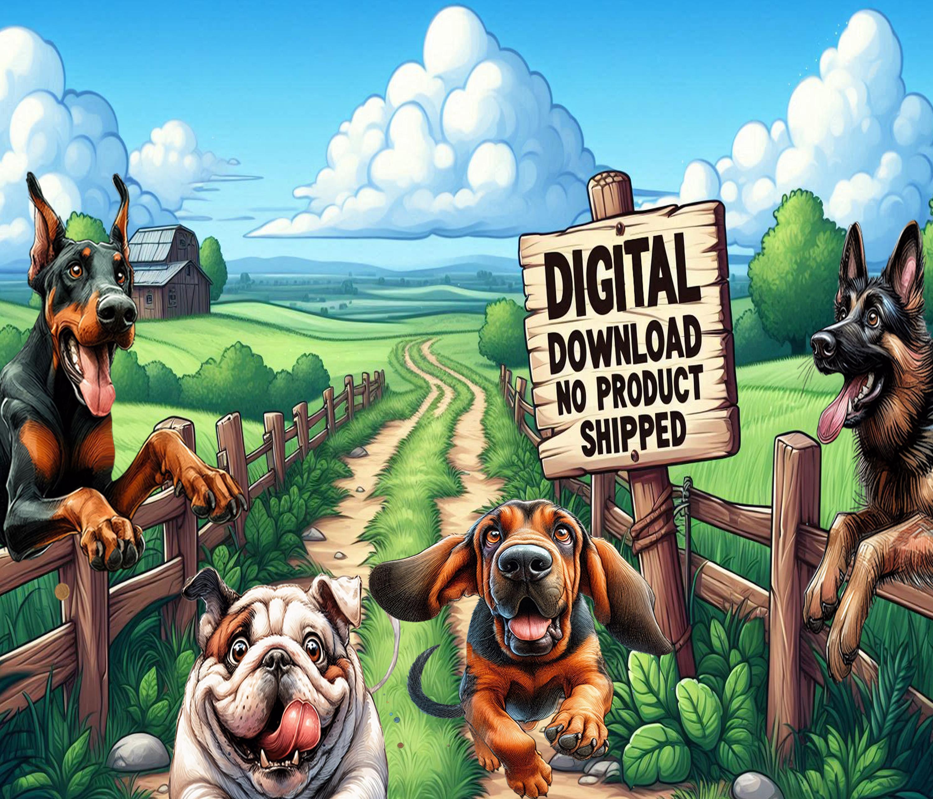 24 Transparent Background Funny Zoomie Dogs Clip Art, PNG 300 Dpi High ...