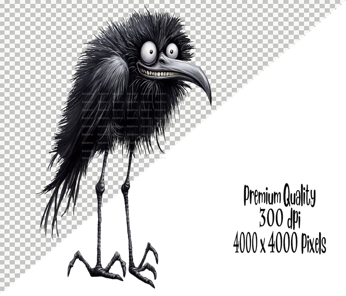 21 Transparent Background Funny Crazy Crows Clip Art, PNG 300 Dpi High ...