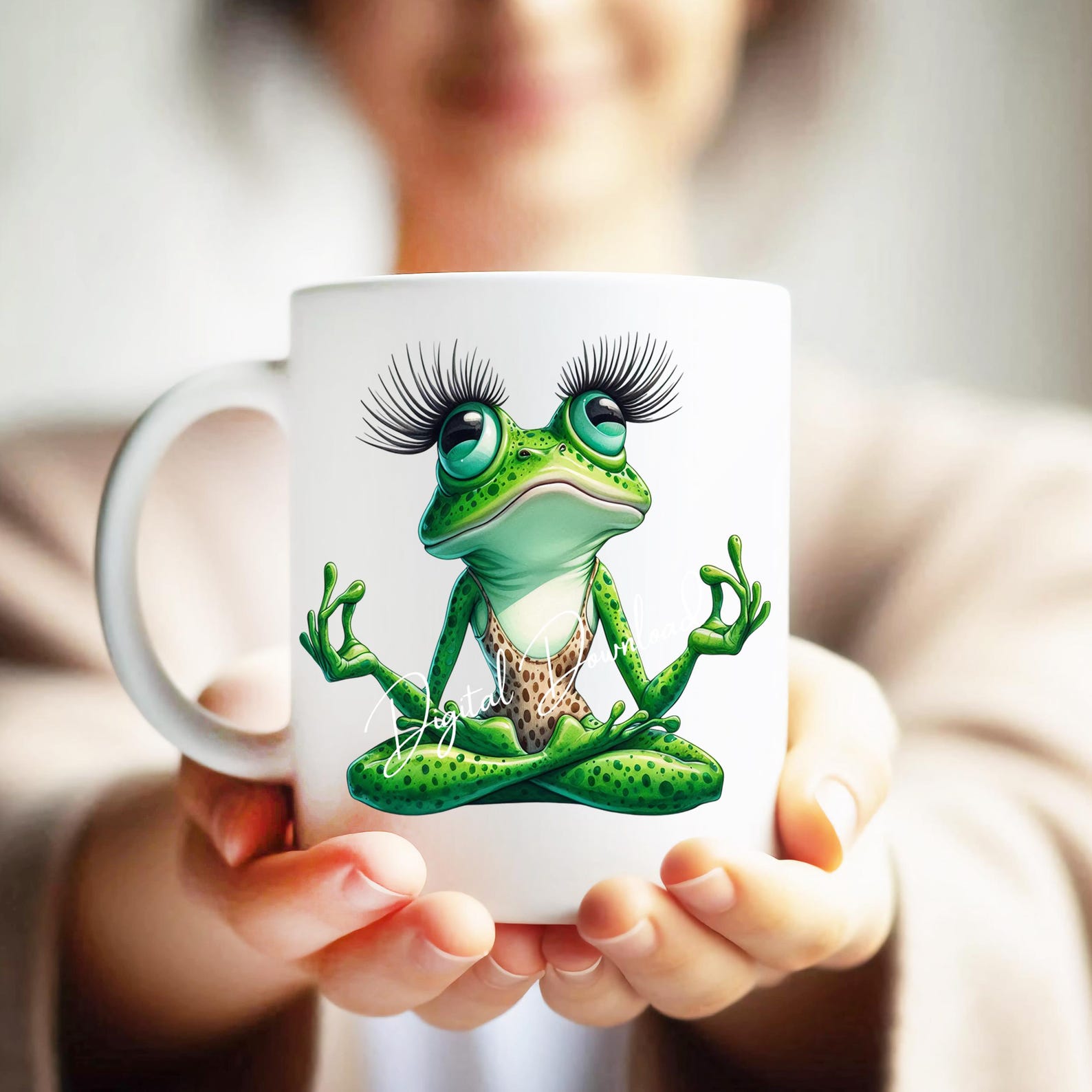 12 Whimsical Lady Frogs Clipart Character Pngs, Transparent Background ...