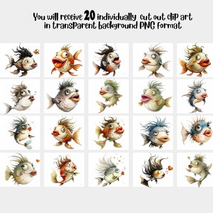 20 Transparent Background Funny Kissy Face Fish Clip Art, PNG 300 Dpi ...
