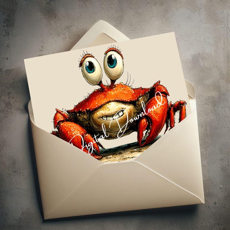 Funny Crab Fest PNG Clipart: 20 Quirky Cartoon Crabs, Transparent ...