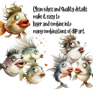 20 Transparent Background Funny Kissy Face Fish Clip Art, PNG 300 Dpi ...