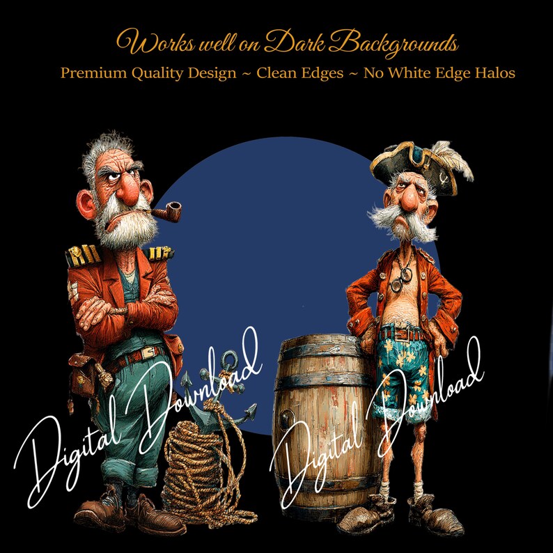 Grumpy Salty Sea Captain PNG Clipart: 18 Nautical Old Men Grandpa ...
