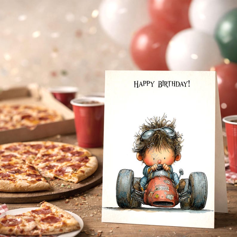 Little Boy Race Car Adventure Clipart, 14 Whimsical Kids Watercolor ...