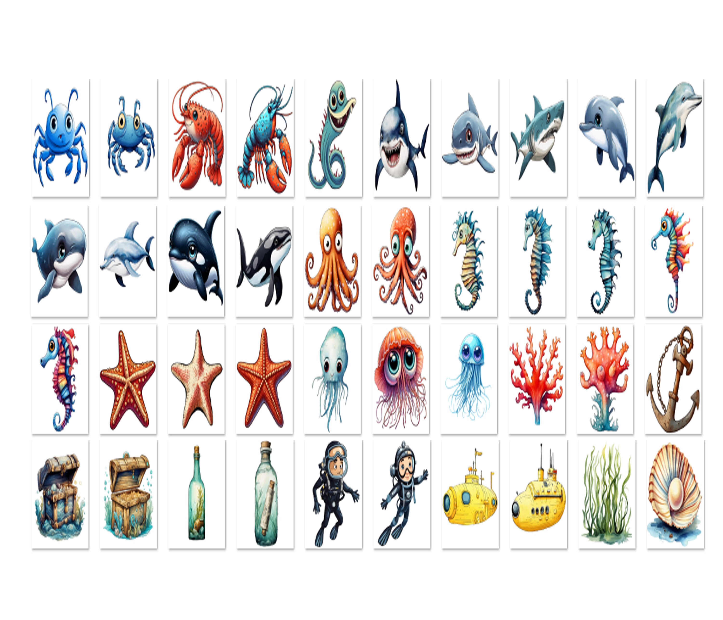 80 Transparent Background Ocean Sea Life Underwater Clip Art, PNG 300 ...