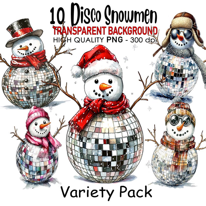 Snowmen Clip Art - Etsy