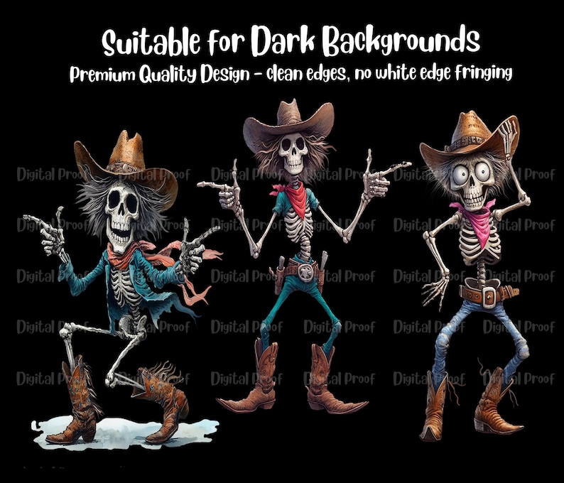 28 Transparent Background Funny Cowboy Skeletons Clip Art, PNG 300 Dpi ...